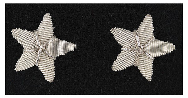 STELLA ARGENTO RICAMATA (COPPIA) CARABINIERI 2.5cm